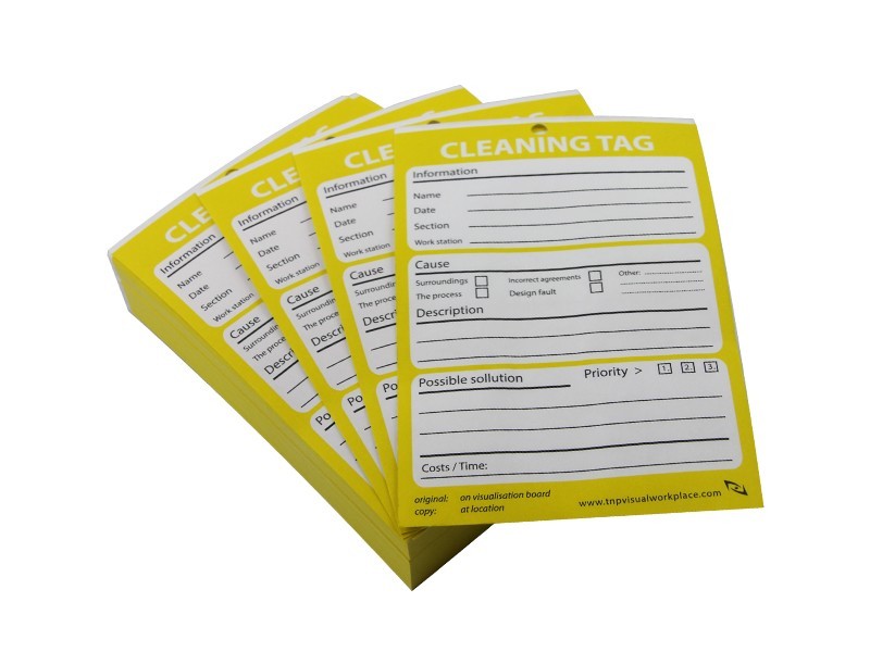 5S Cleaning Tags - TnP Visual Workplace