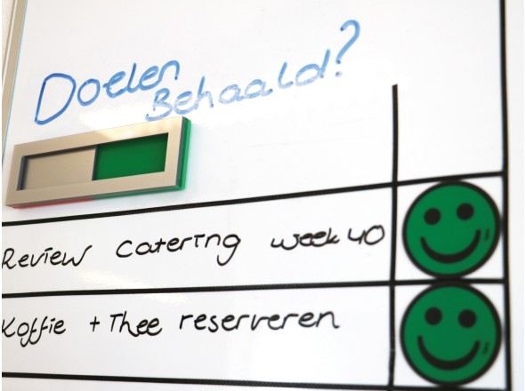 Magnetic status slider - TnP Visual Workplace