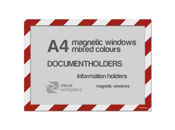 Magnetic windows A4 (various colours) - TnP Visual Workplace