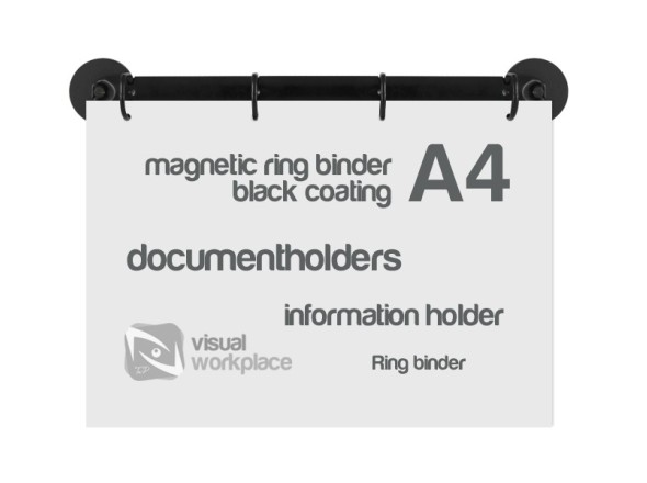 Magnetic ring binder A4 (stainless) - TnP Visual Workplace