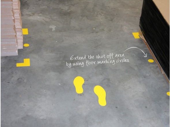 Floor marking circle (set) - TnP Visual Workplace
