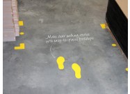5S floor marking footprints (set) - TnP Visual Workplace